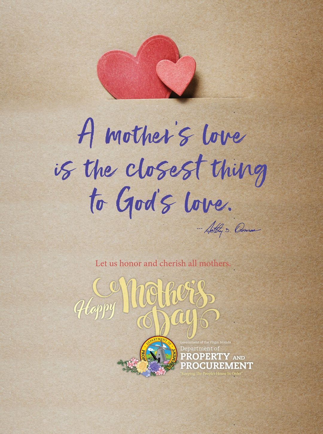 Mother's Day Appreciation - Virgin Islands Department of Property and ...
