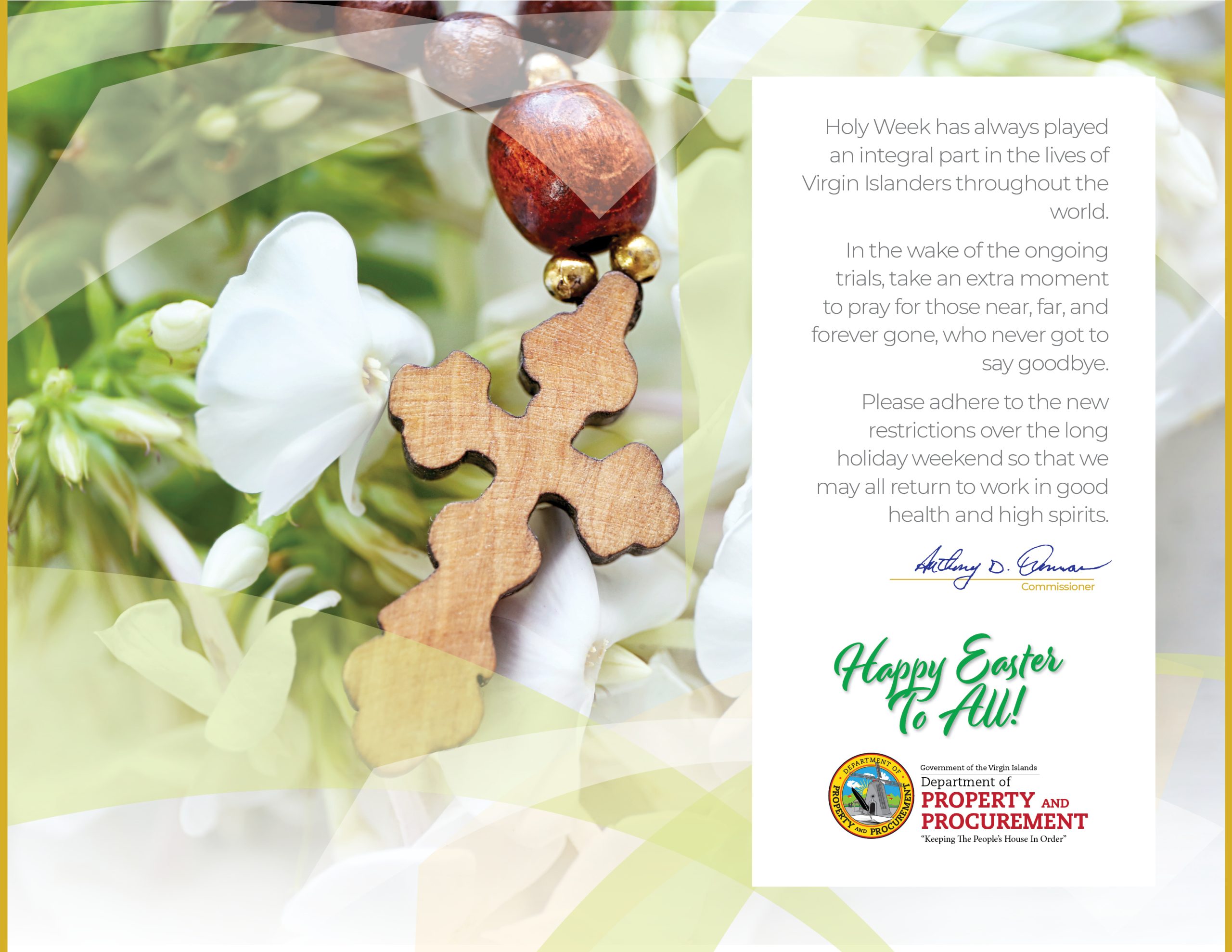 Happy Easter - Virgin Islands Department of Property and Procurement